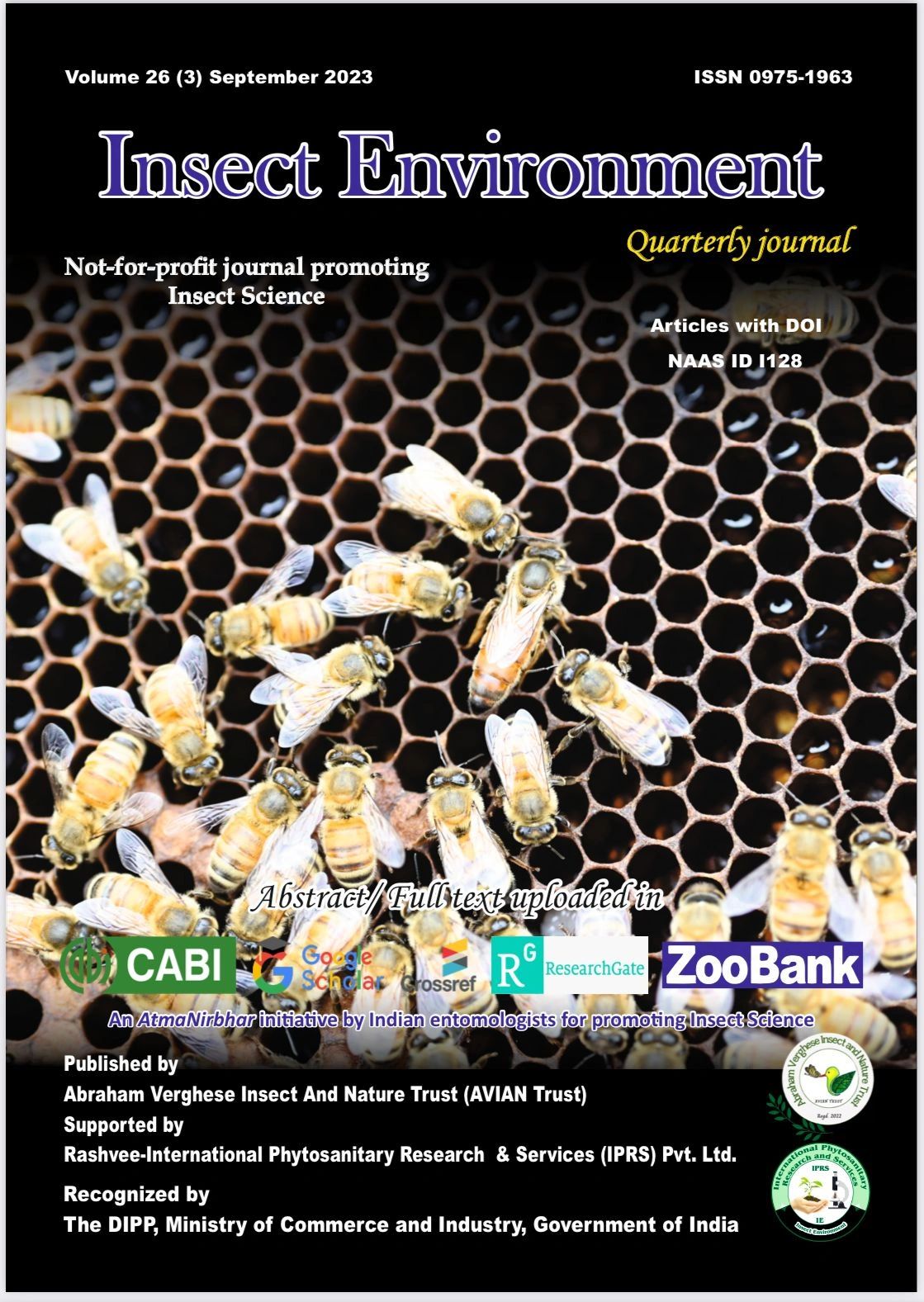 Insect Environment: Volume 26 (3) September 2023