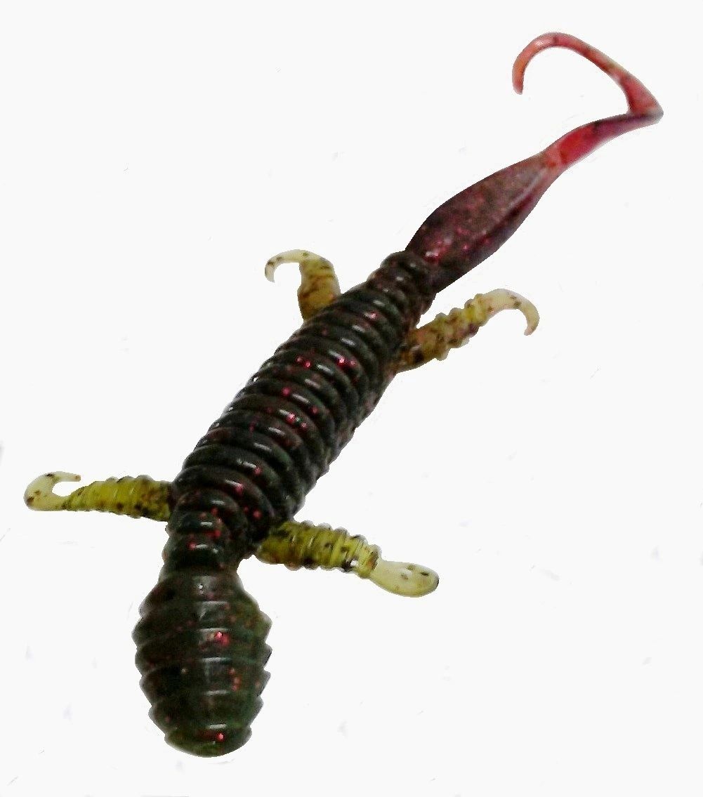 6" Rattlin Larry the Lizard (Rayburn Red) 7 ct pack