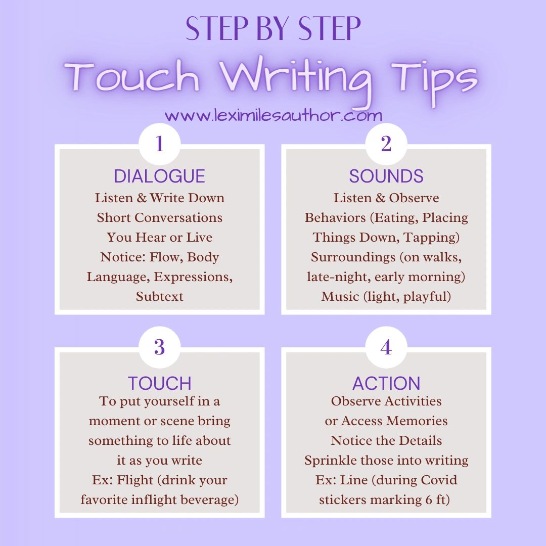 Touch Writing Techniques (4 Tips to Help Readers Fall Into Books)