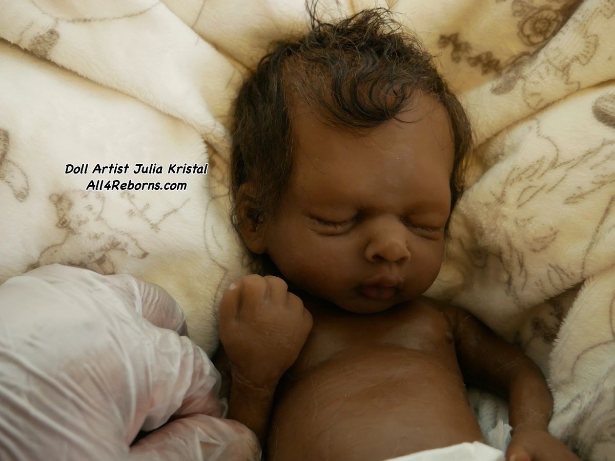 Custom Full Body Silicone Baby Cree - Chocolate Skin - Made to Order ...