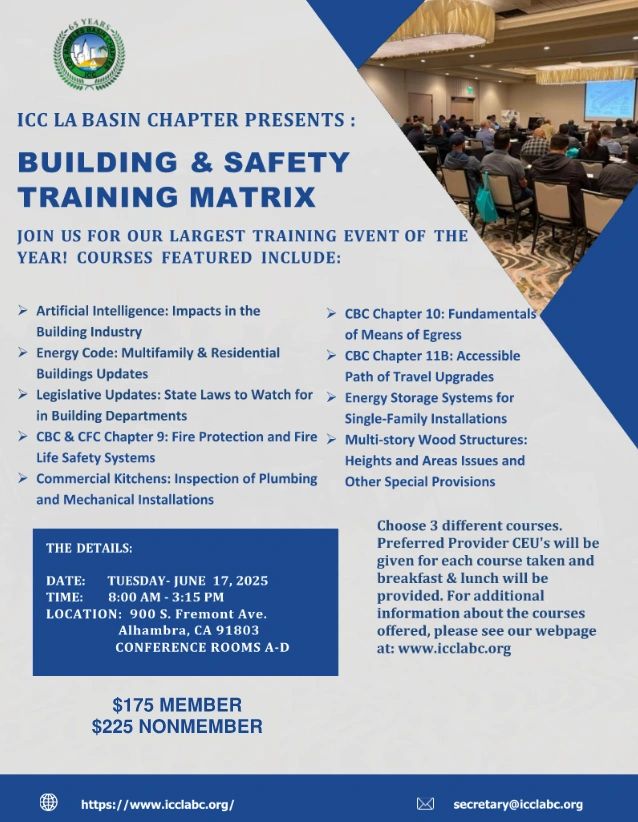 ICC Los Angeles Basin Chapter - Building, Safety