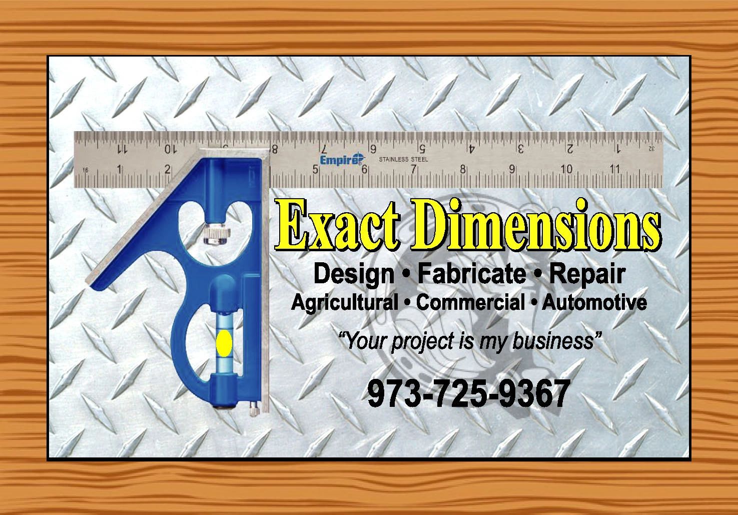Exact Dimensions, Design - Build - Fabricate