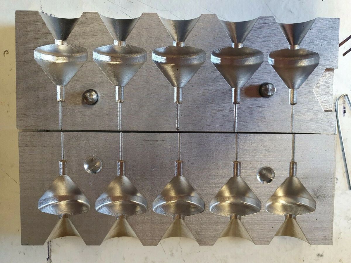 Back Lead 5in1 Fishing Mould (All Weights)