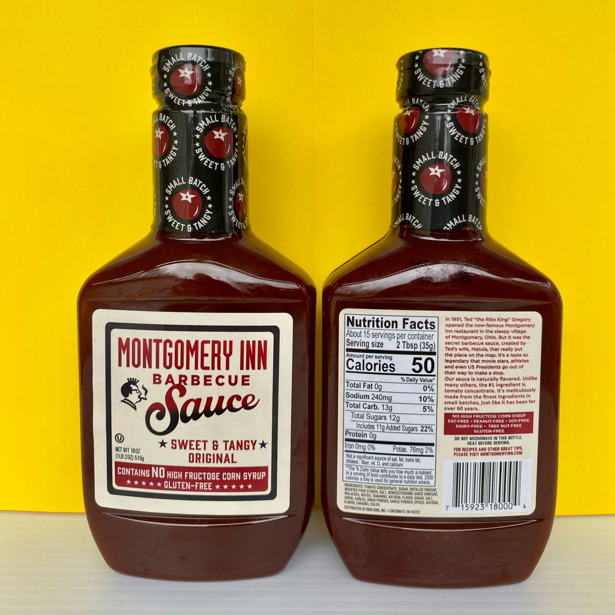 Montgomery Inn Sweet & Tangy BBQ Sauce 18 oz Bottle