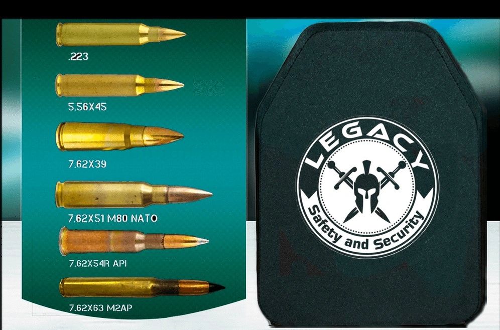 Legacy Level IV, Multi-Hit, Single Curve, Hard 10x12 Rifle Plate - Fast ...