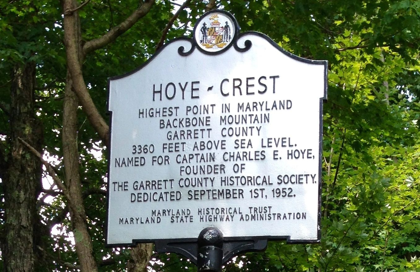 Maryland's Highest Point - Hoye Crest