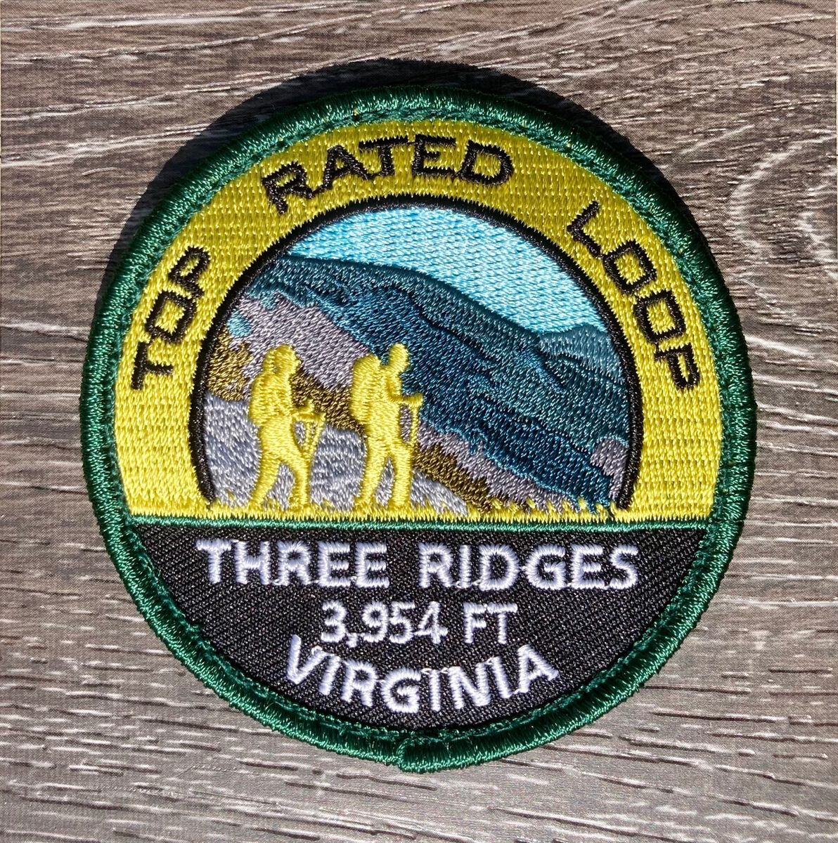 Three Ridges Hiking Patch