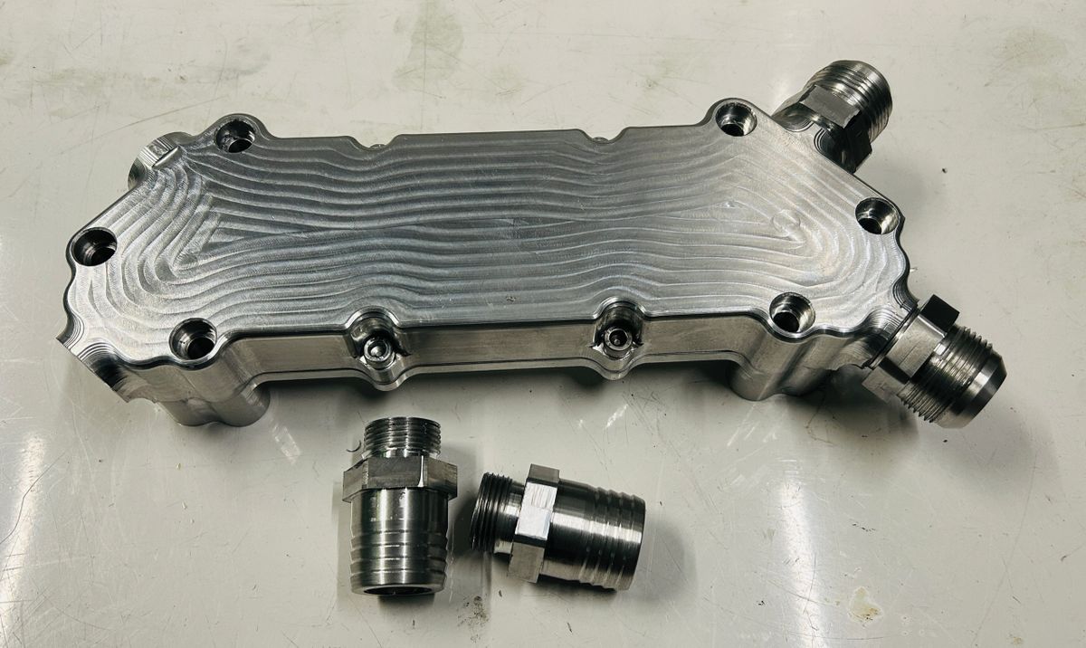 Chevy LS billet water pump delete