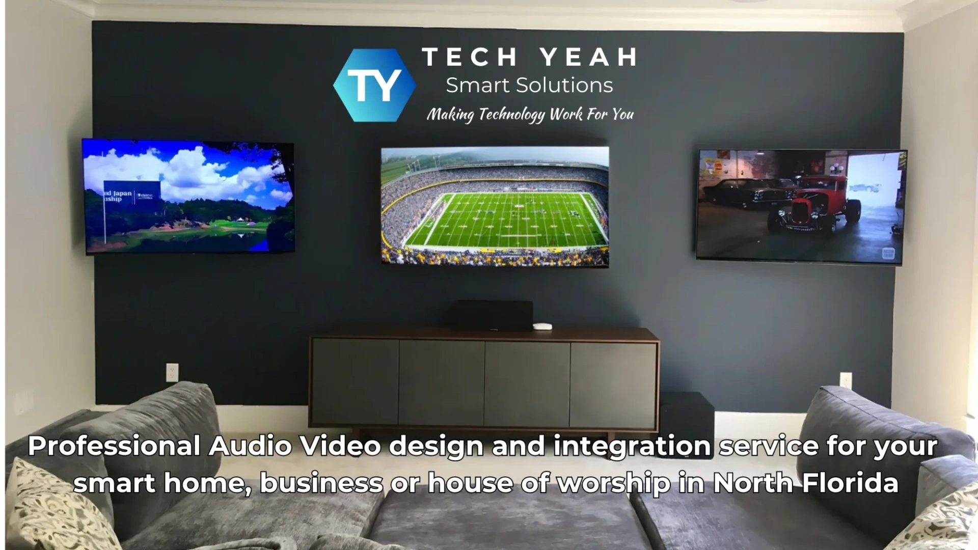 Expert TV Mounting Service | Surround Sound Installation | TechYeahJax
