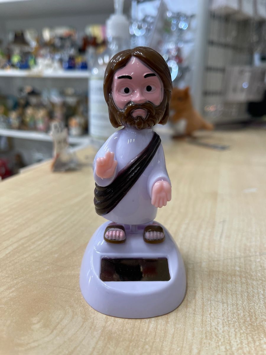Solar Powered Jesus bubble head