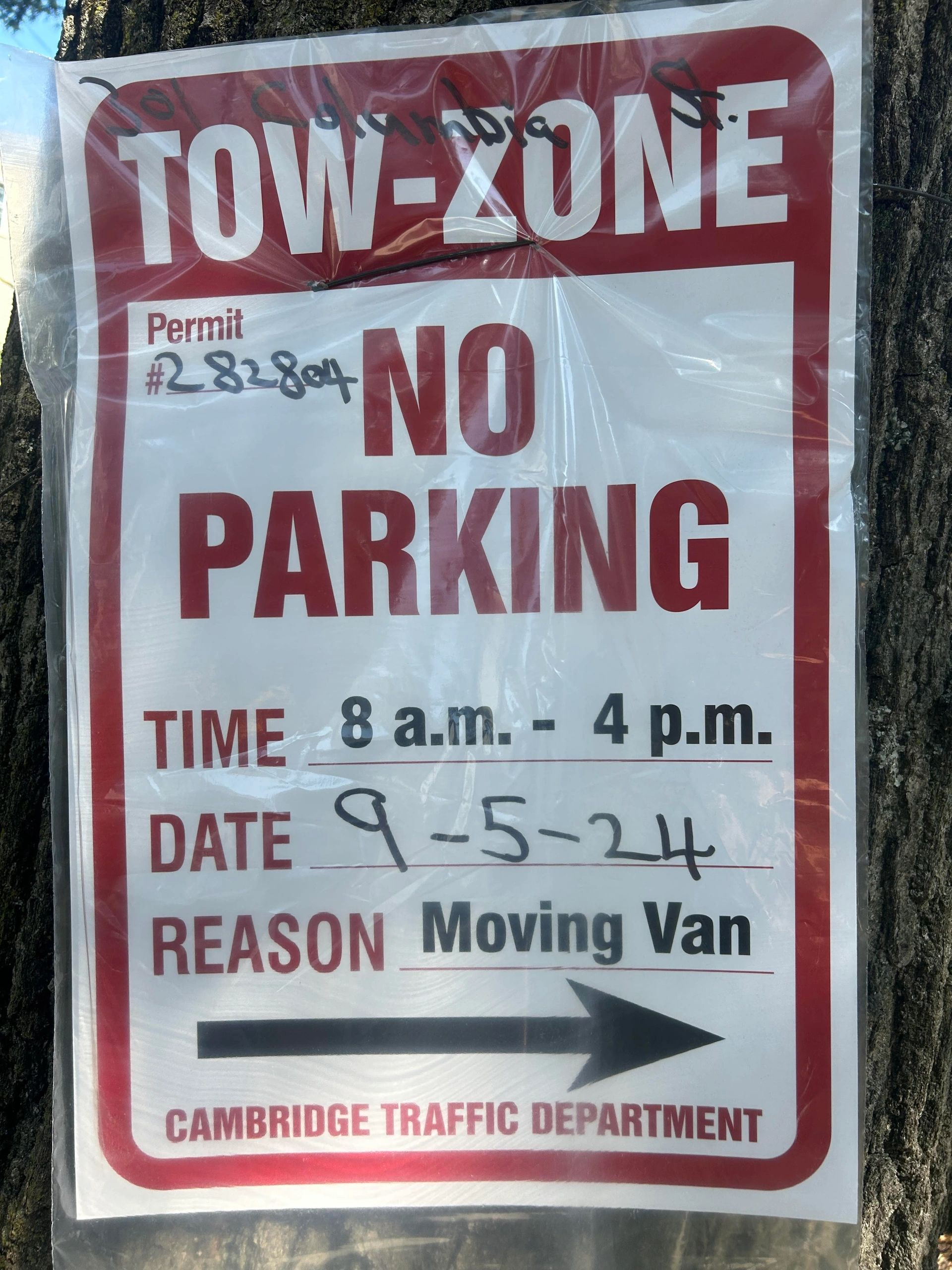 Cambridge Moving Permits