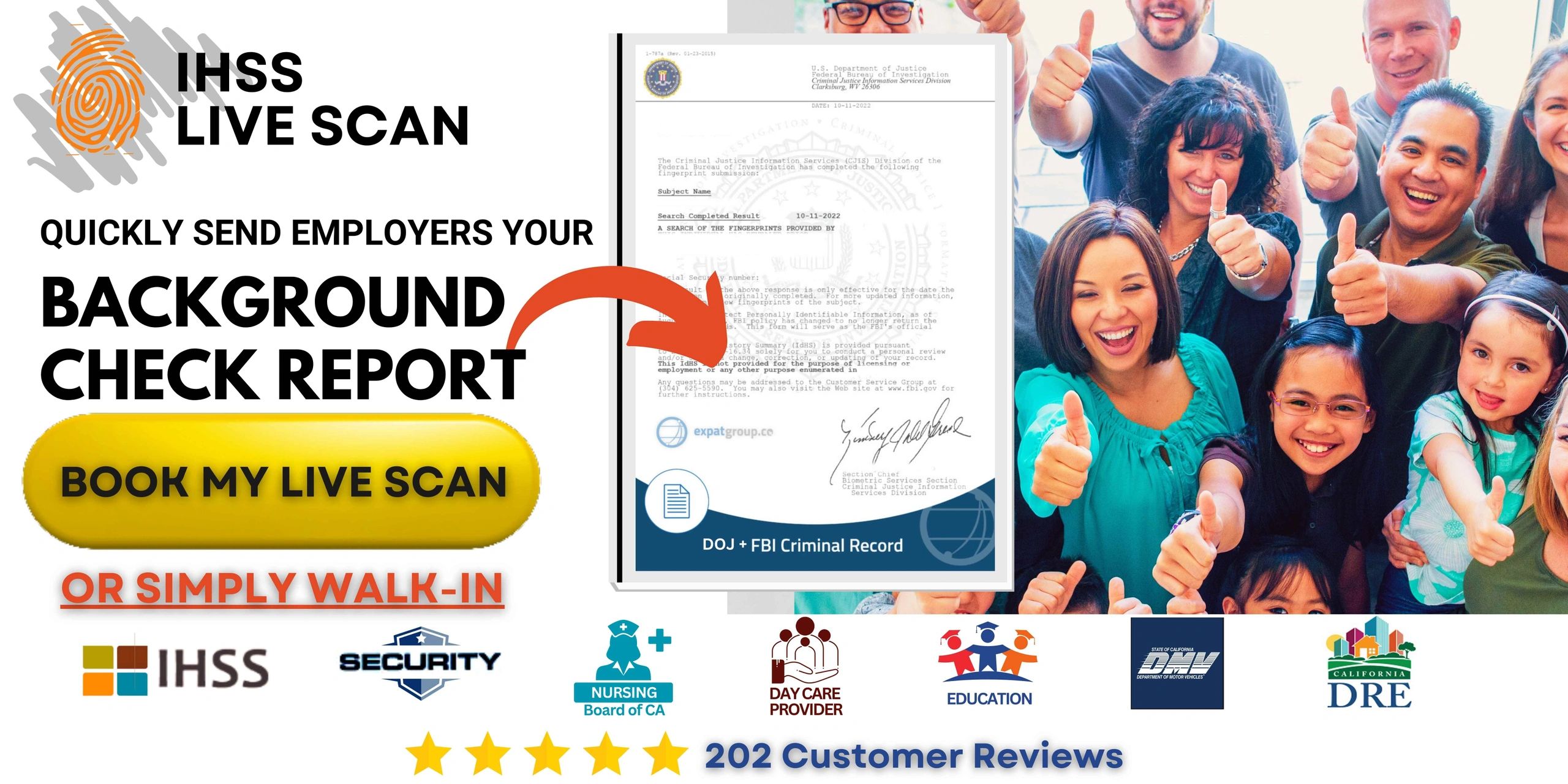 LIVE SCAN FOR IHSS PROVIDERS