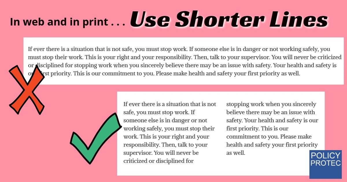 Use a Shorter Line Length