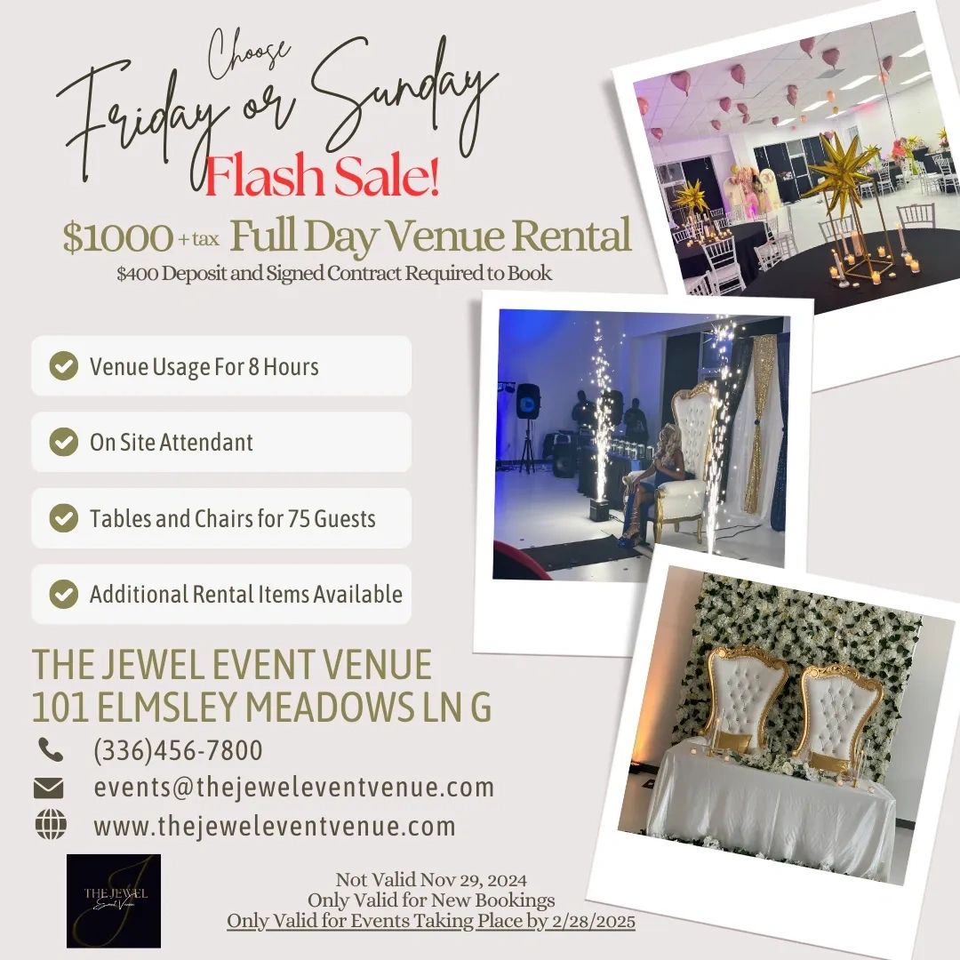 Friday or Sunday FLASH Sale!