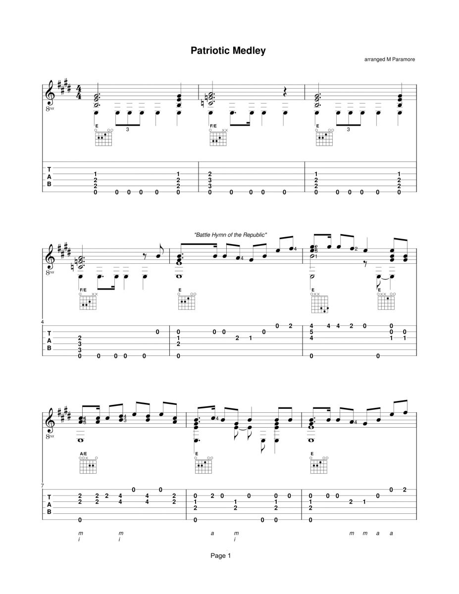 Patriotic Medley - BATTLE HYMN of the REPUBLIC / MY COUNTRY TIS OF THEE ...