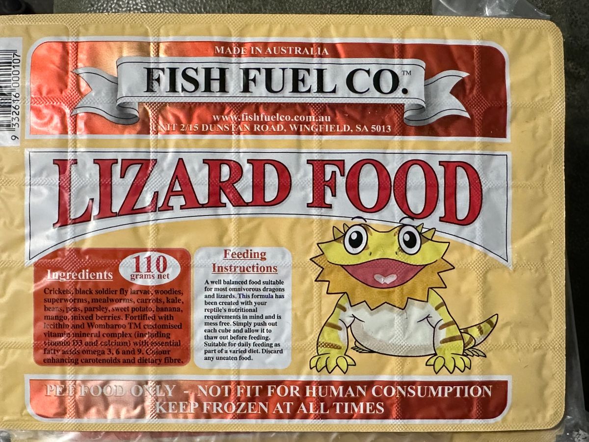 Frozen Lizard food