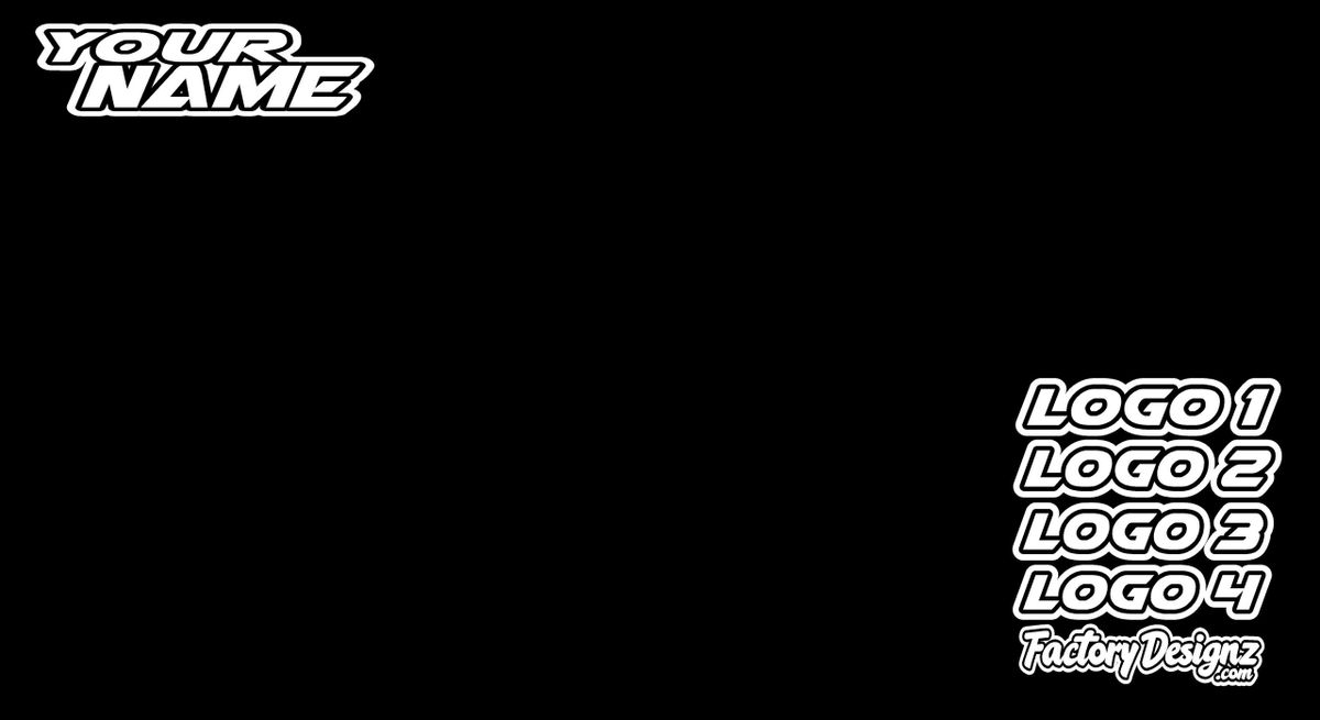 Custom Basic RC Pit Mat (42"x24") Black and White only