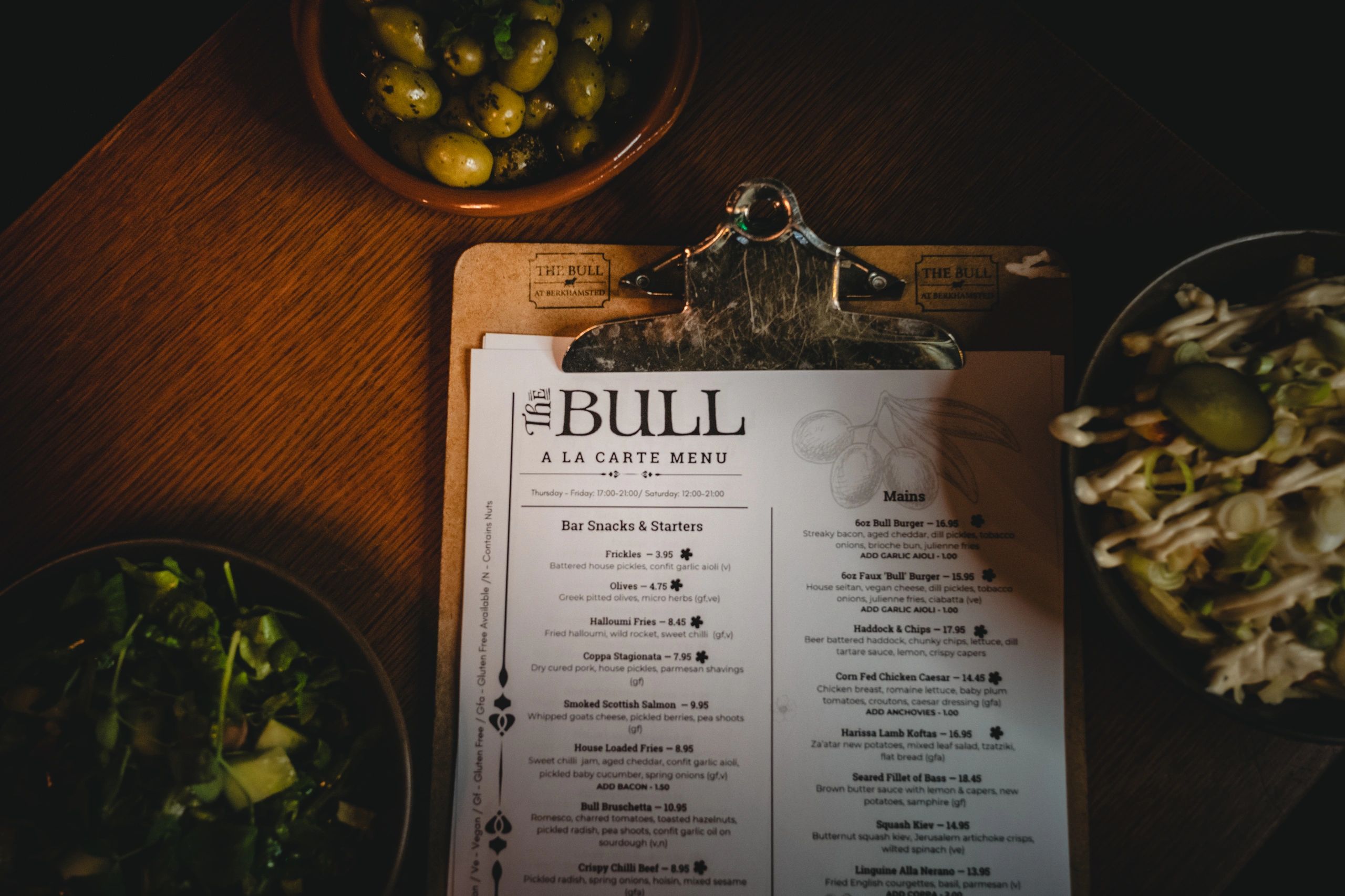 Our Menus
