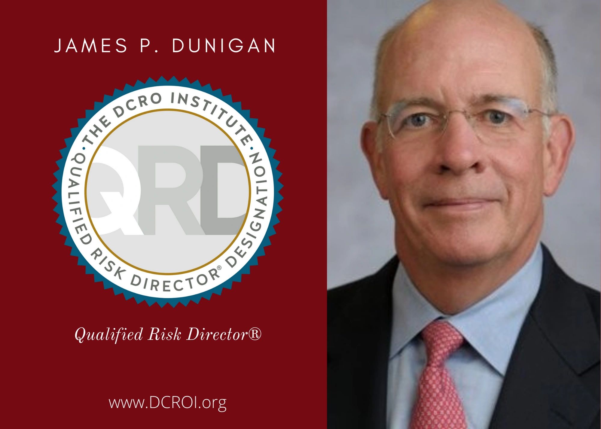 Jim Dunigan Named a Qualified Risk Director®