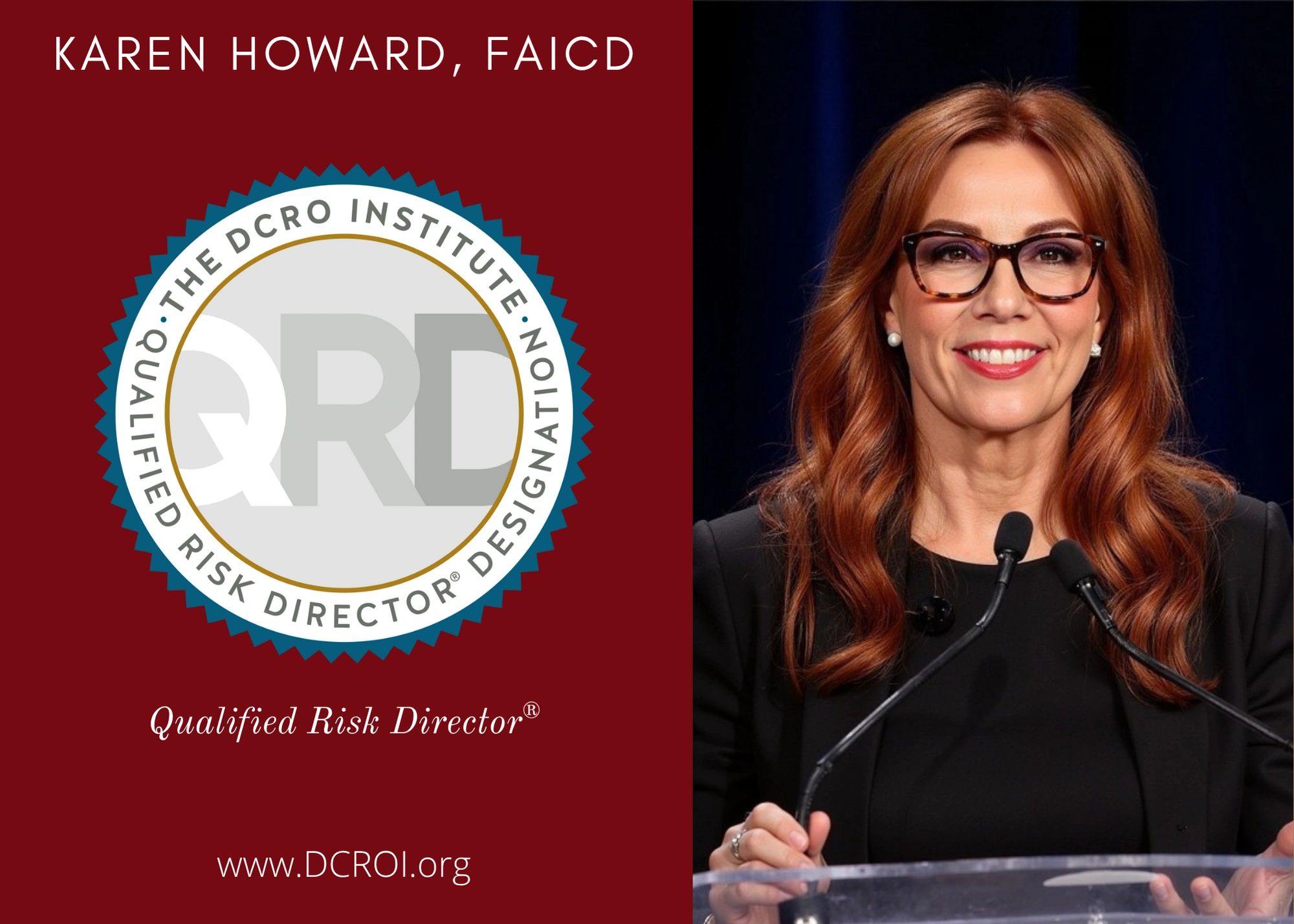 Karen Howard, QRD® Appointed as Independent Board Chair