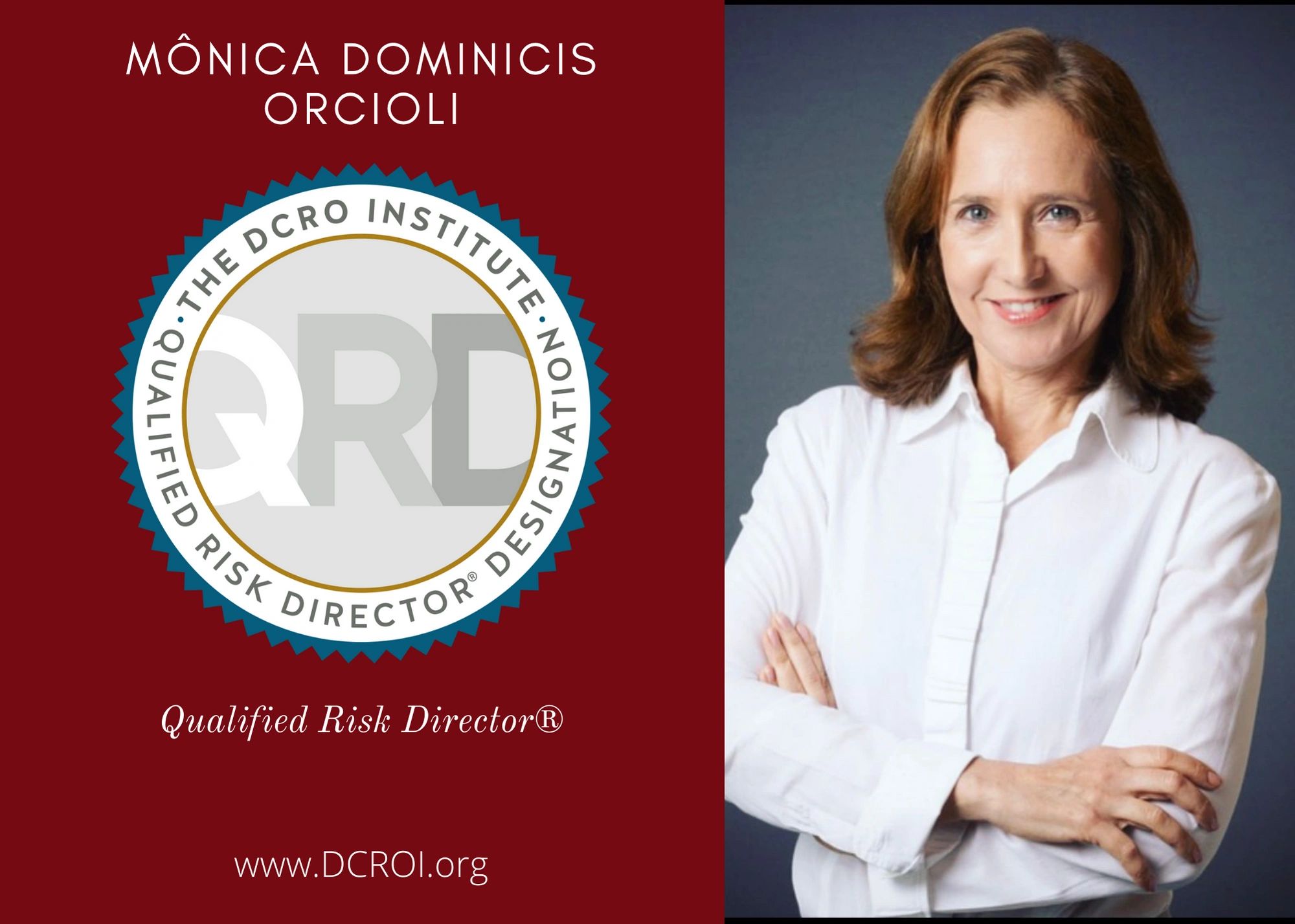 Mônica Orcioli Named a Qualified Risk Director®