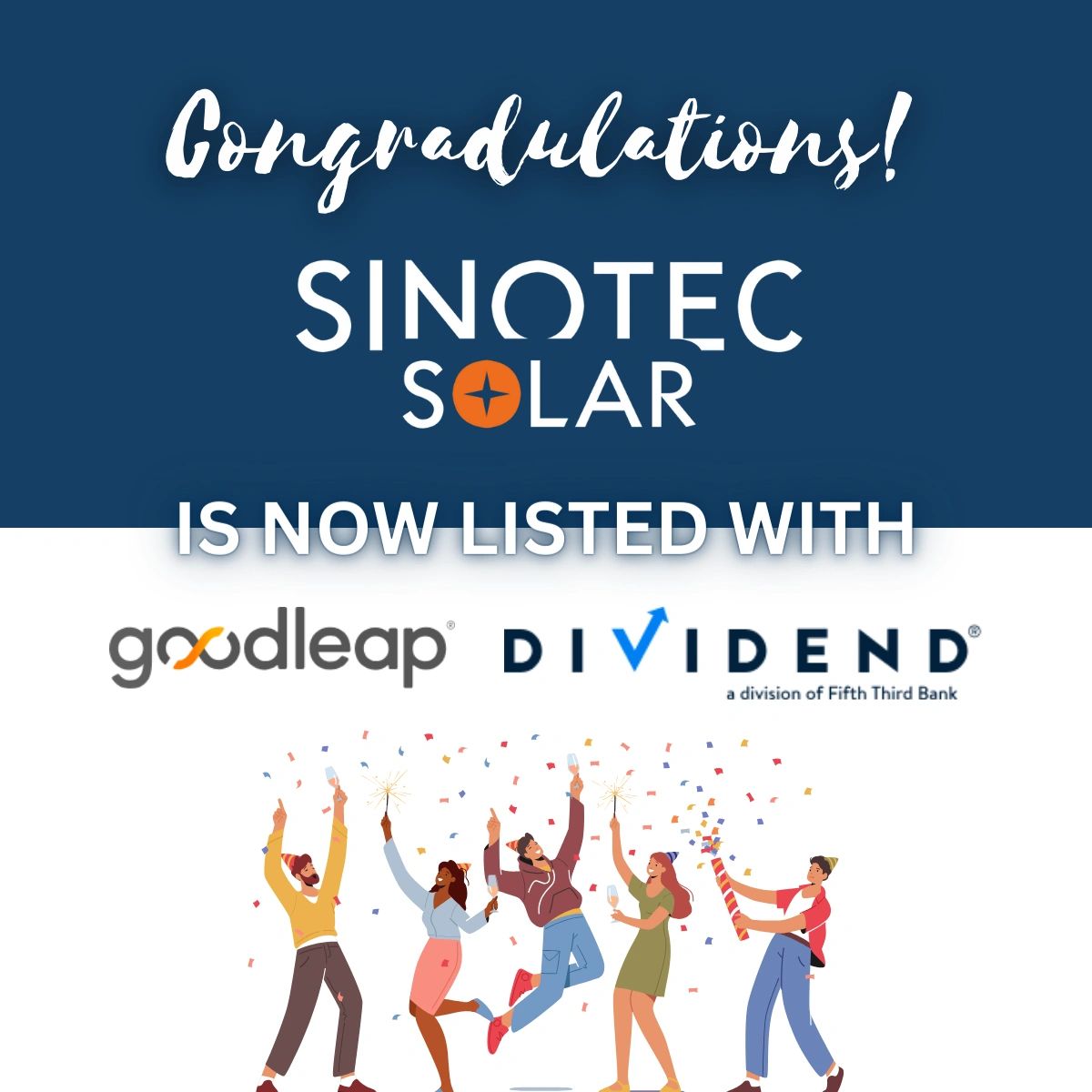 Sinotec Solar is now AVL listed with Major Financiers!