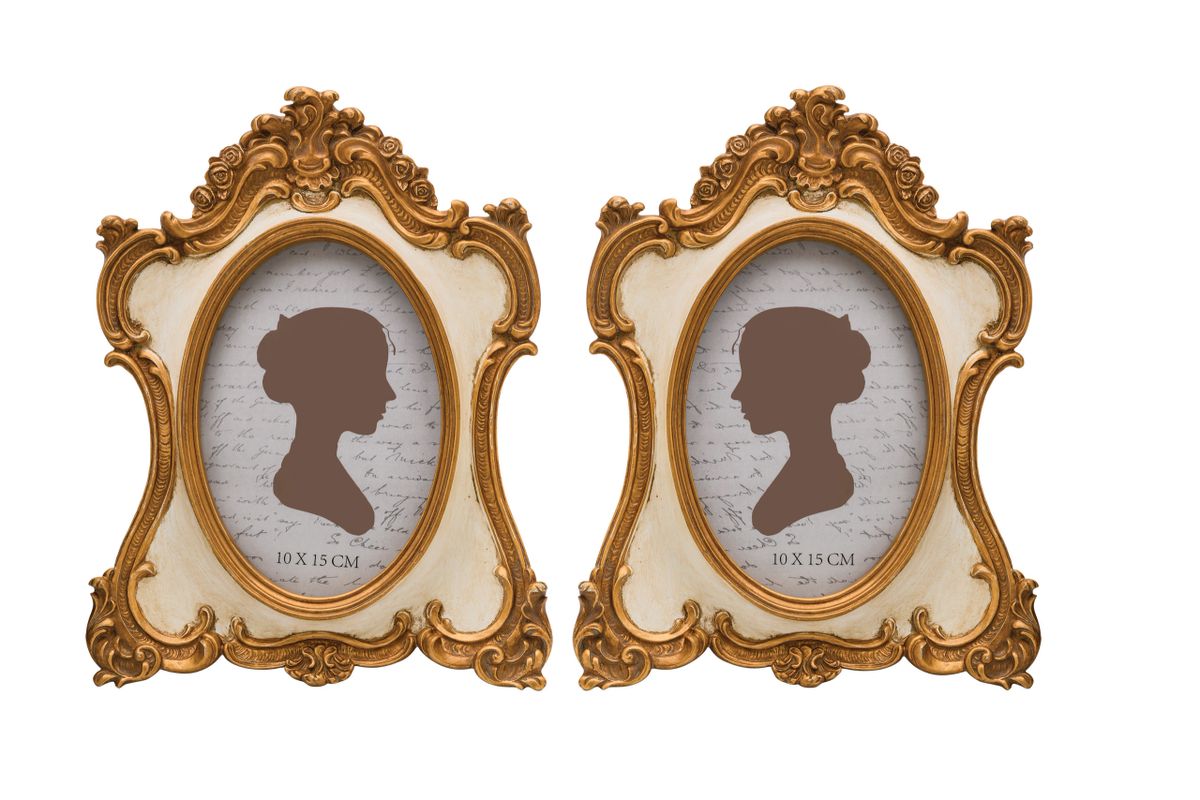 Elegant French Classic Crown Jewel 4” X6” Photo Frames Set of 2 in ...
