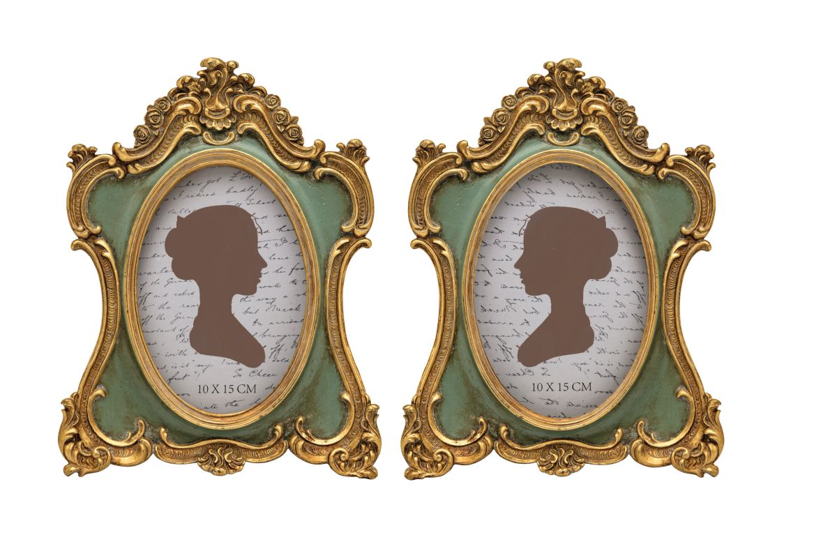Elegant French Classic Crown Jewel 4” X6” Photo Frames Set of 2 in ...