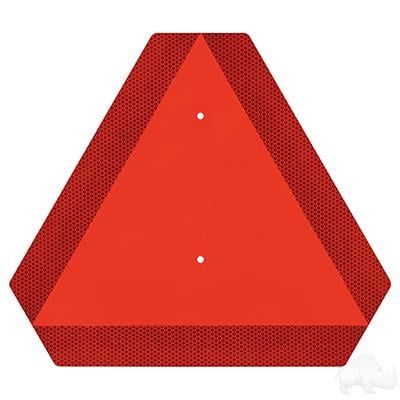 Slow Moving Vehicle Safety Emblem, Aluminum