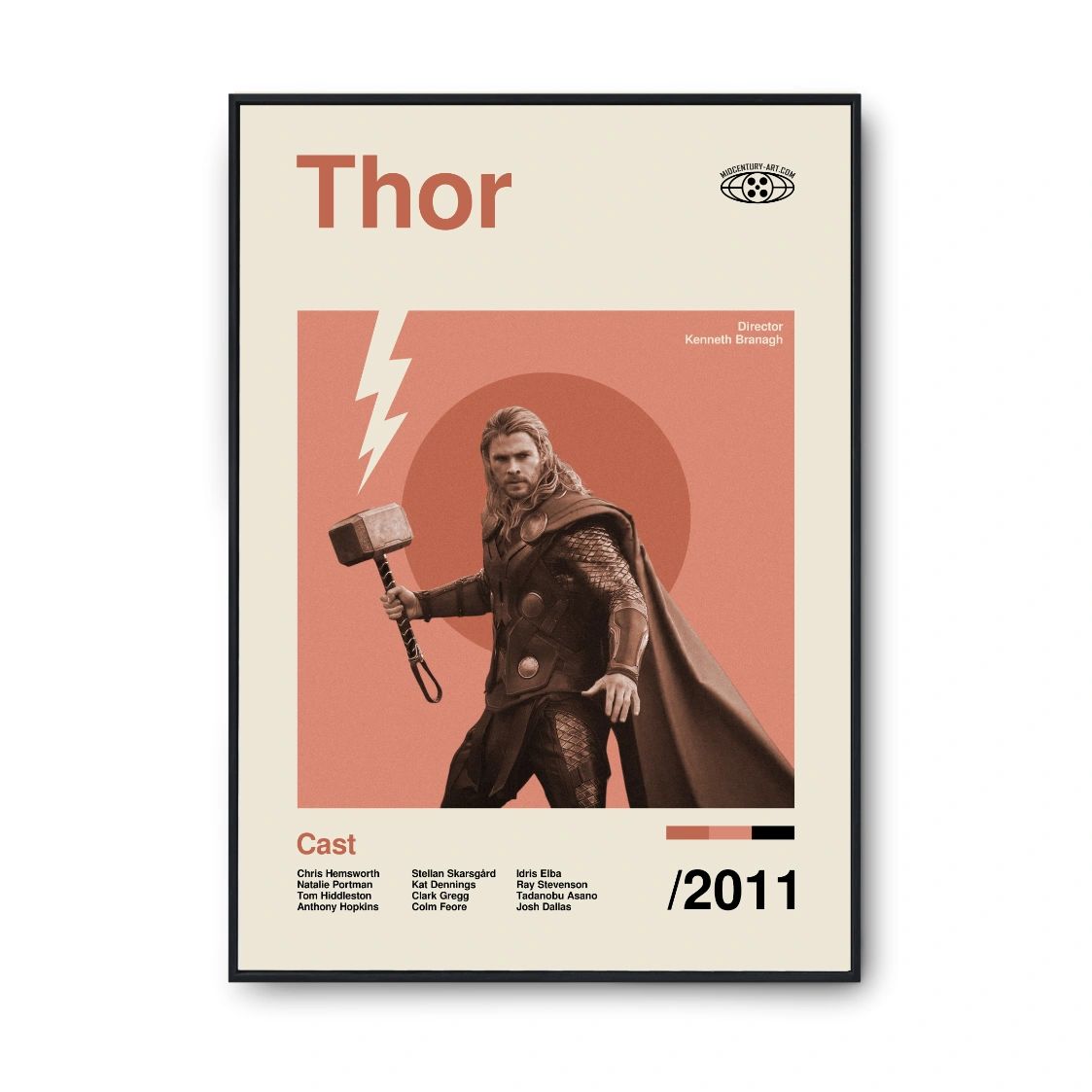 Thor Mid-Century Movie Poster