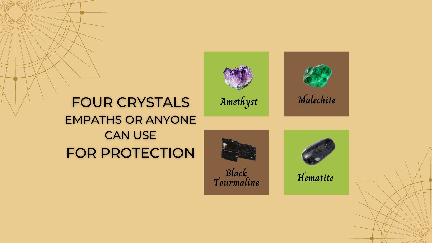 Four Crystals for Protection