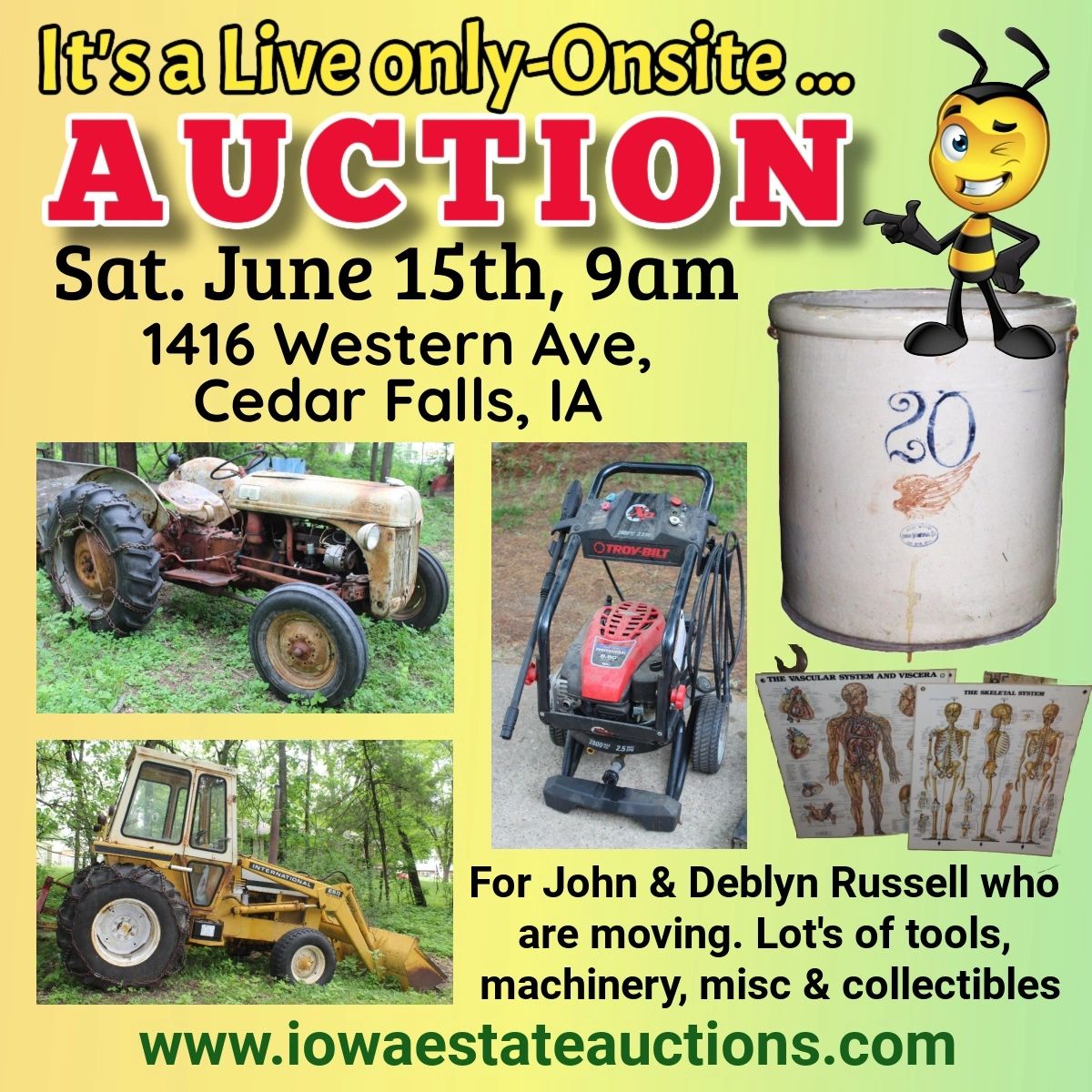 Buyers flock to an "Old fashioned"-live outdoor auction