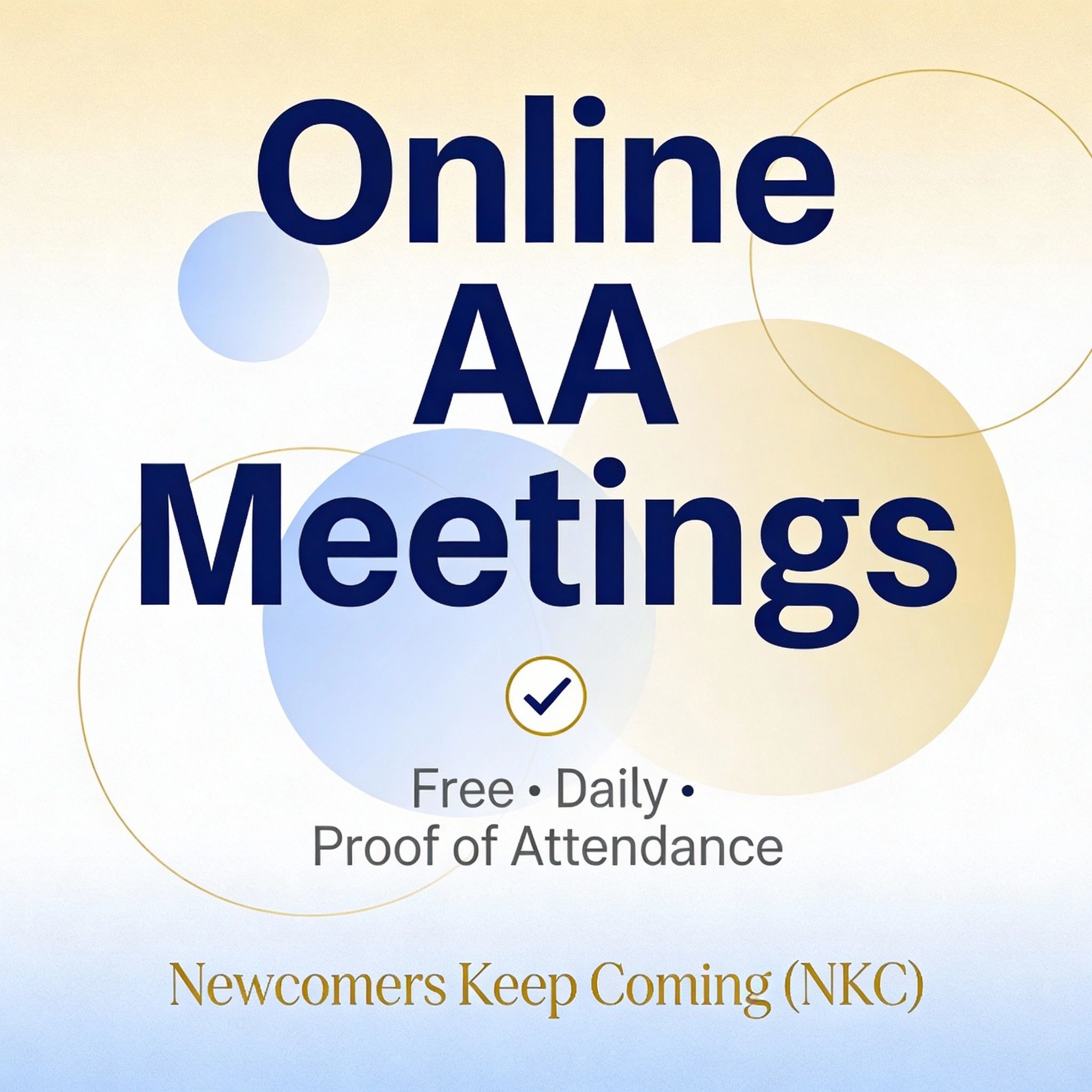 Online AA Meetings With Proof of Attendance (Free)