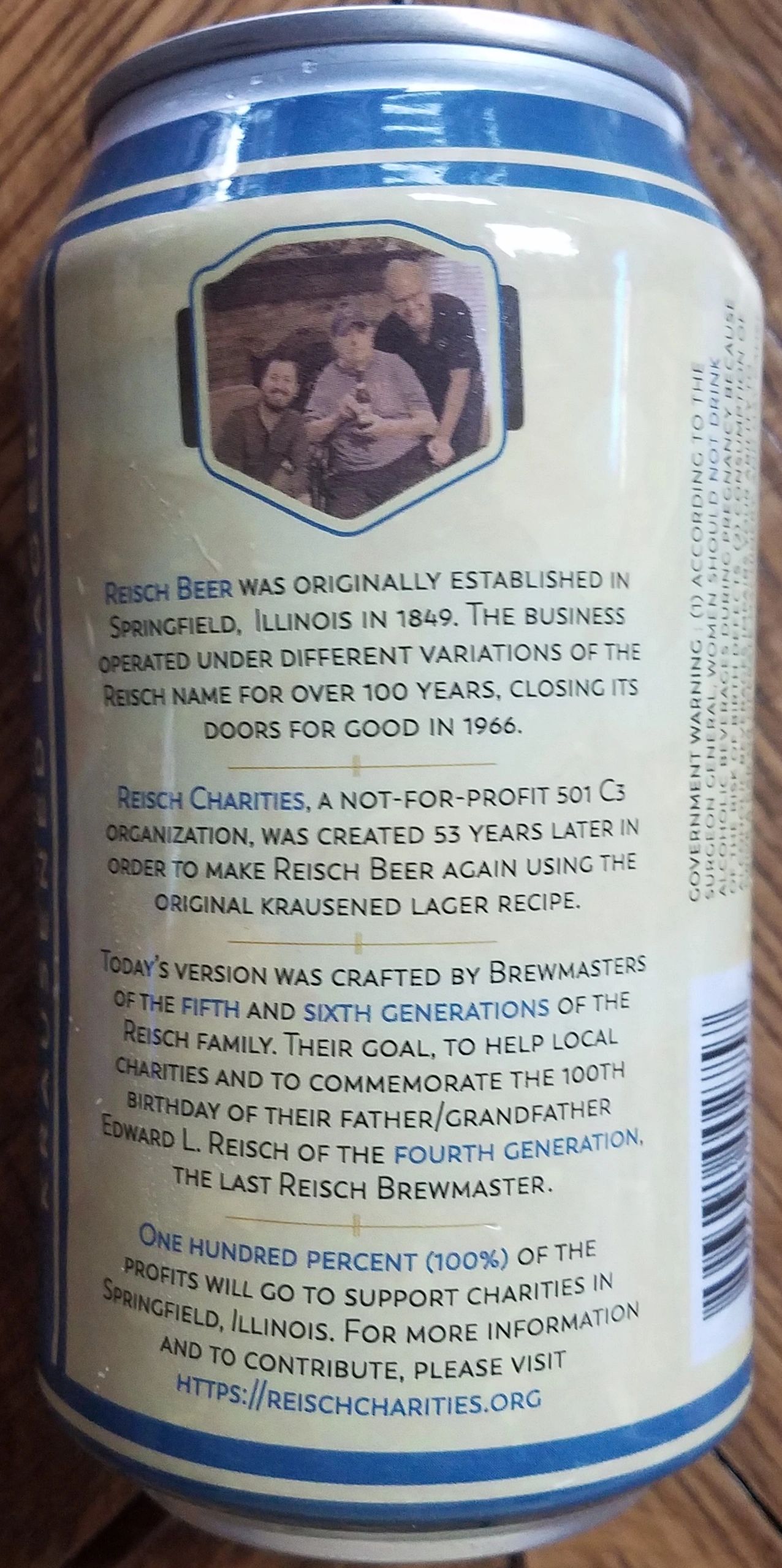 Purchase Reisch Gold Top Beer Today, March 4th!!