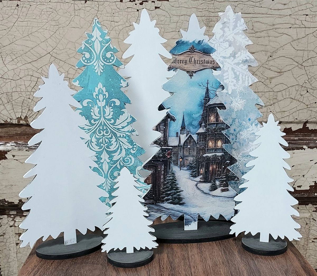 Laser Cut Trees with Stands- (7 varying sizes)
