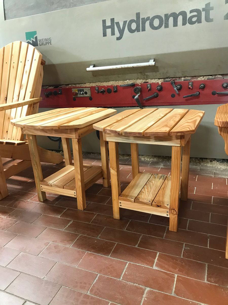 Traditional Style Larch Tables