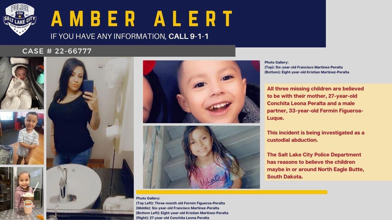Amber Alert Salt Lake City, Utah