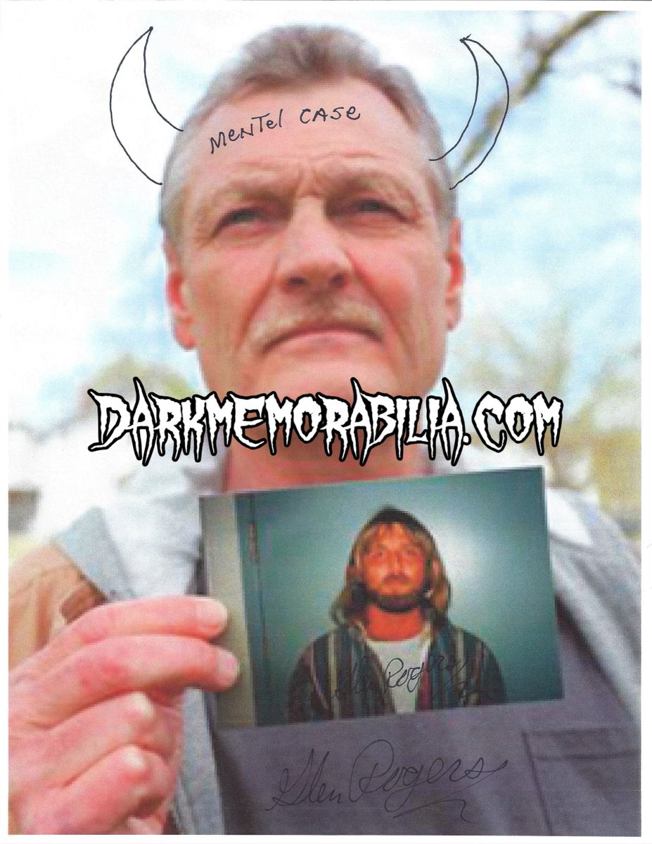 Glen Rogers Clay Rogers Mental Case photo signed twice (Original)