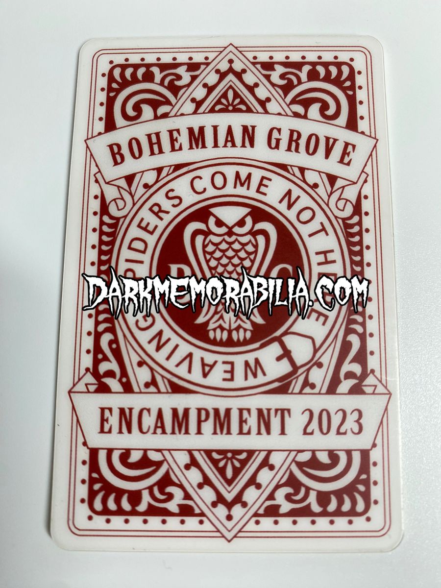 Bohemian Grove 2023 encampment card (Original)