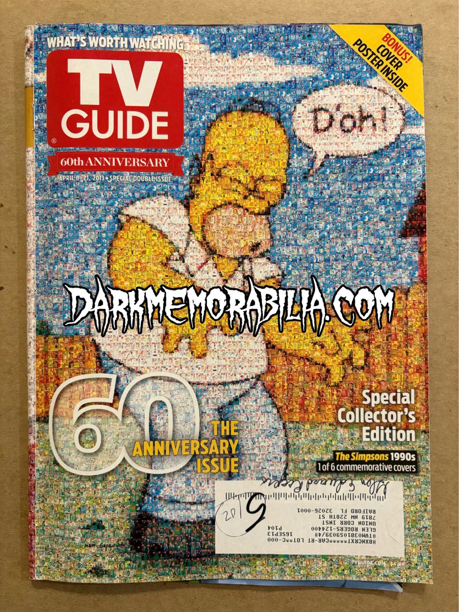Glen Rogers signed Simpsons TV guide (Original) !US shipping only!