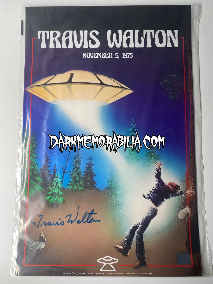 Travis Walton signed poster (Original)