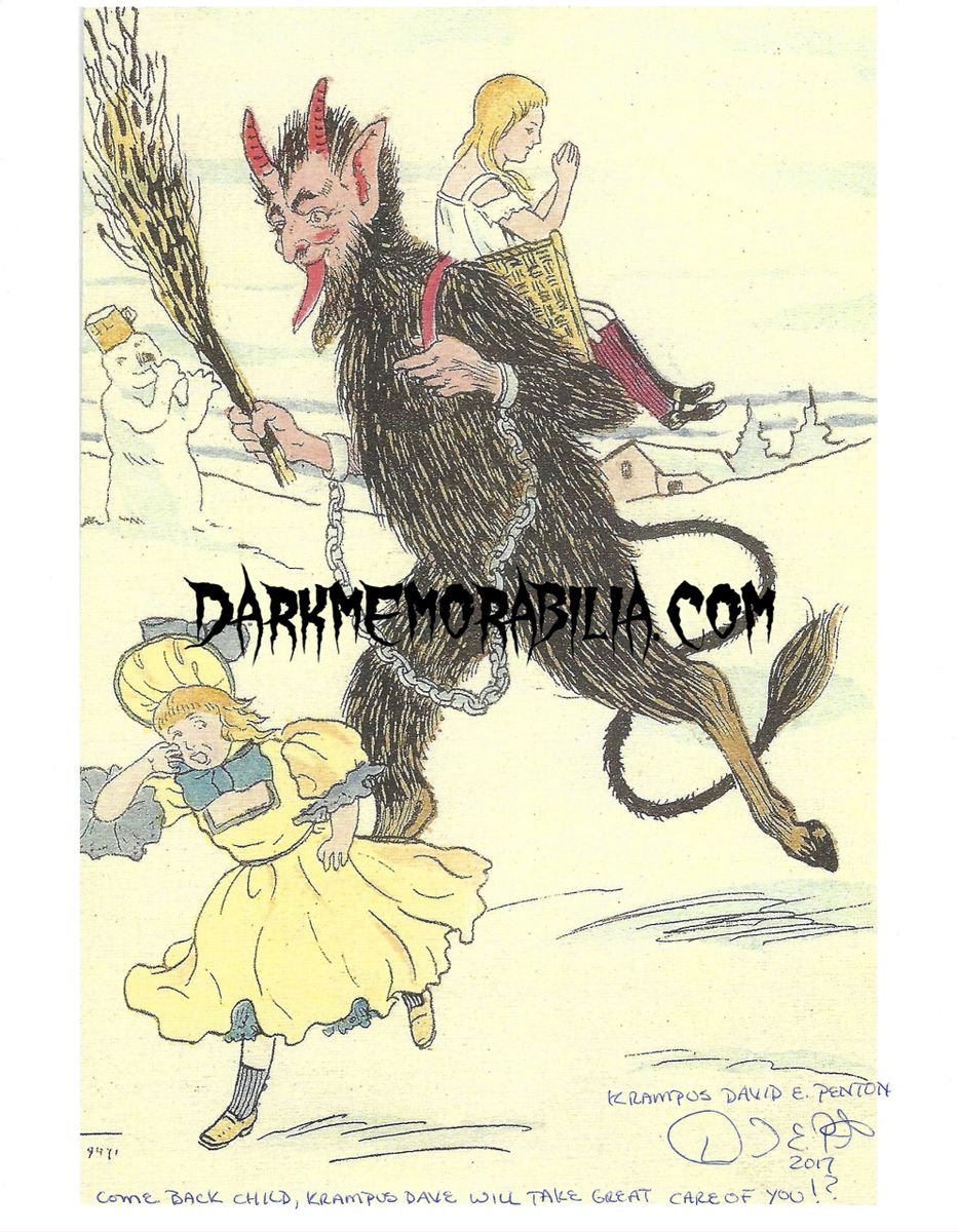David Penton Krampus signed (Original)