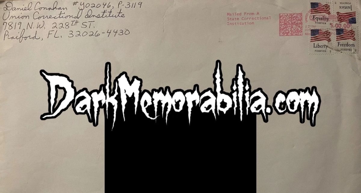 Daniel Conahan signed envelope (Original)