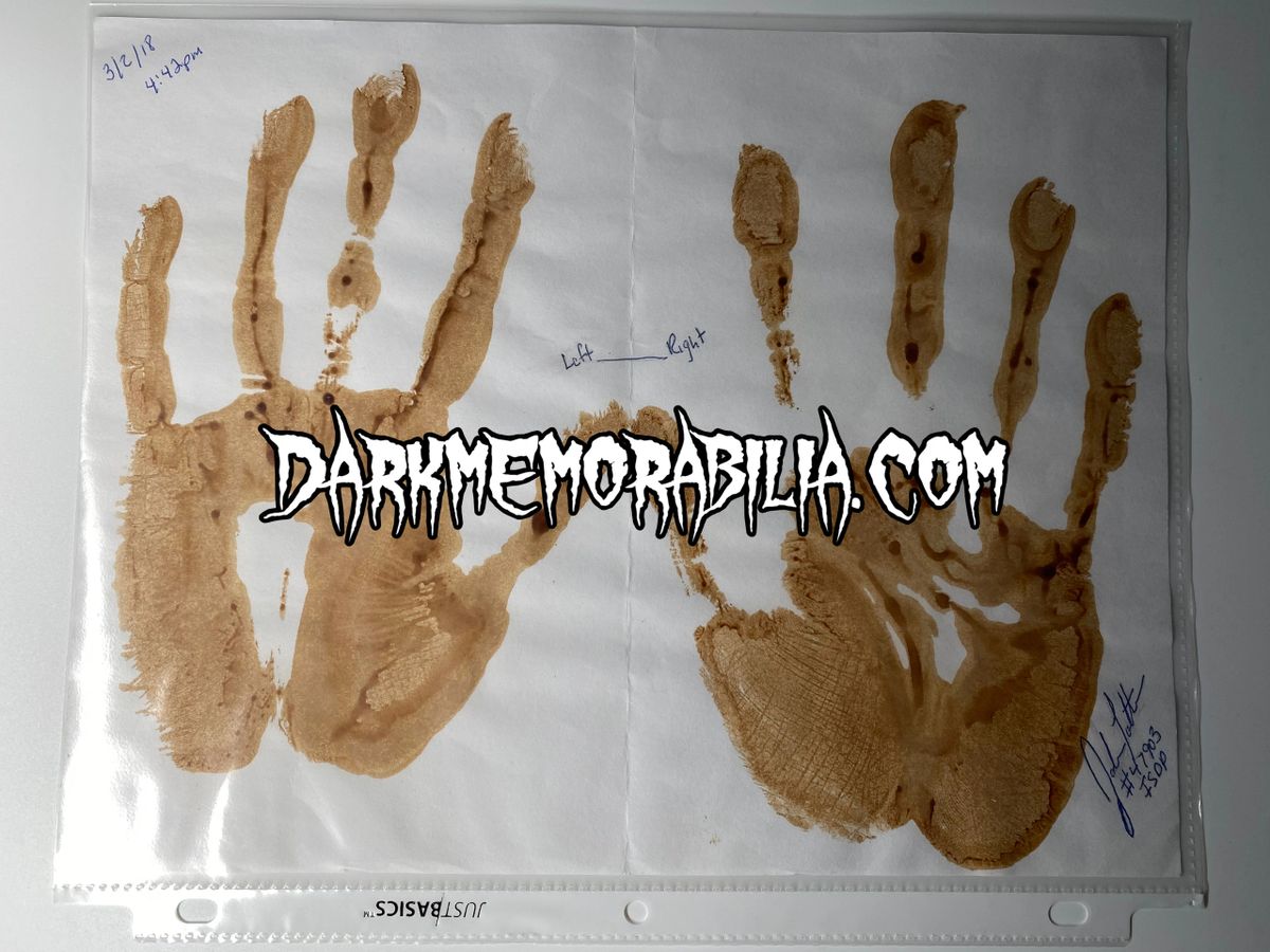 John Lotter signed handprints (Original)