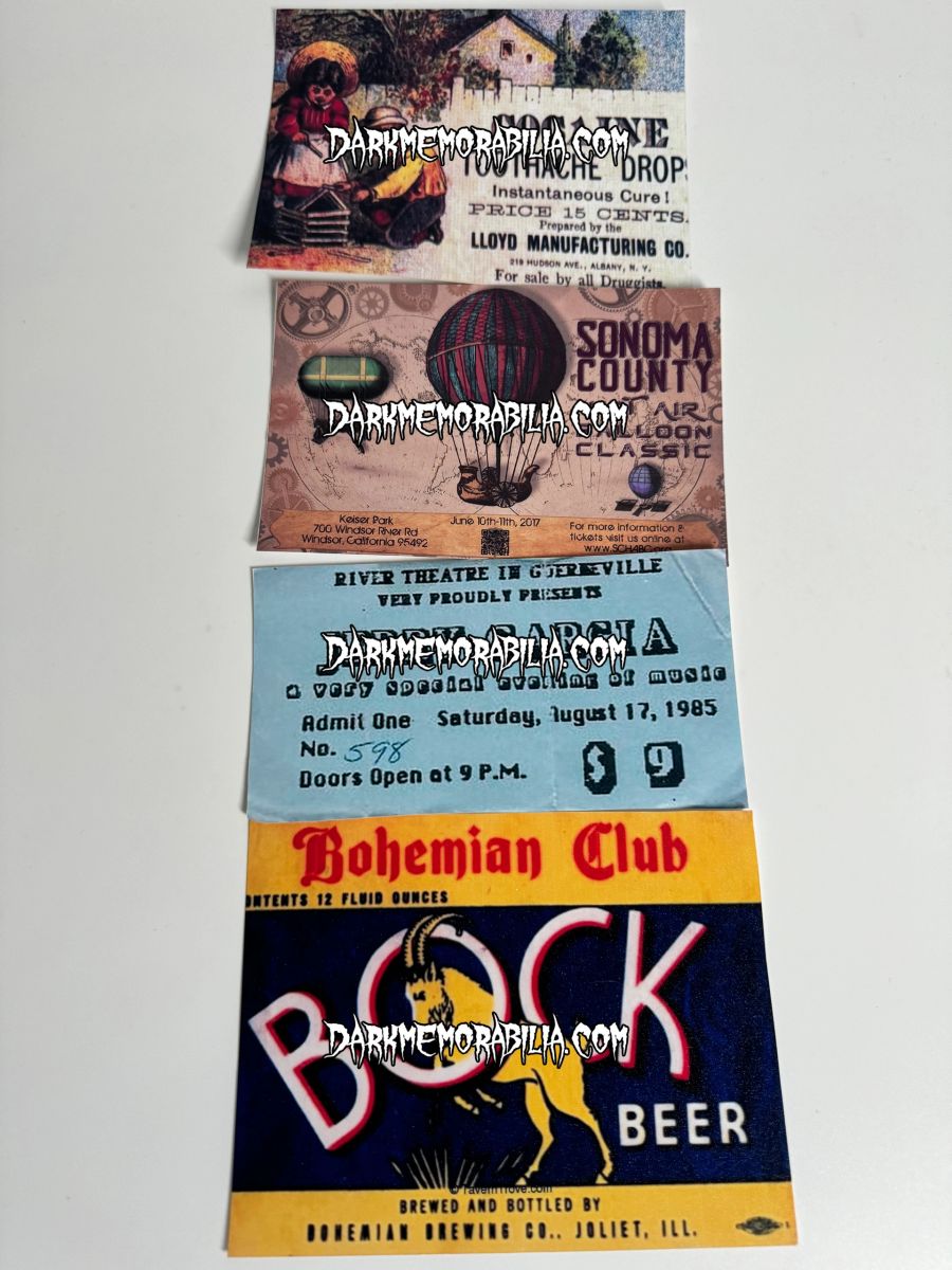 4 cards from a Bohemian Grove worker (Original)