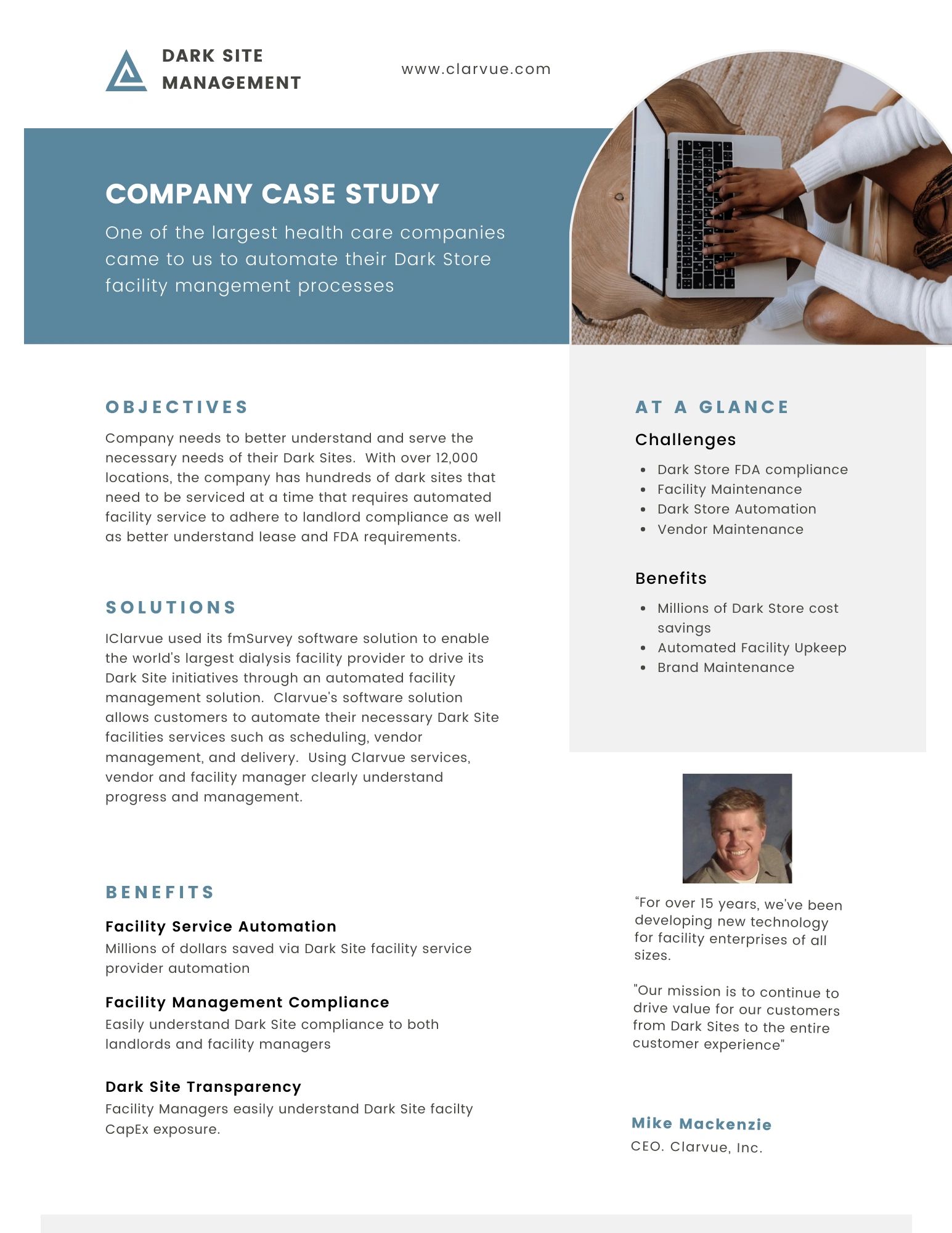 Case Study: Retail Dark Site Management