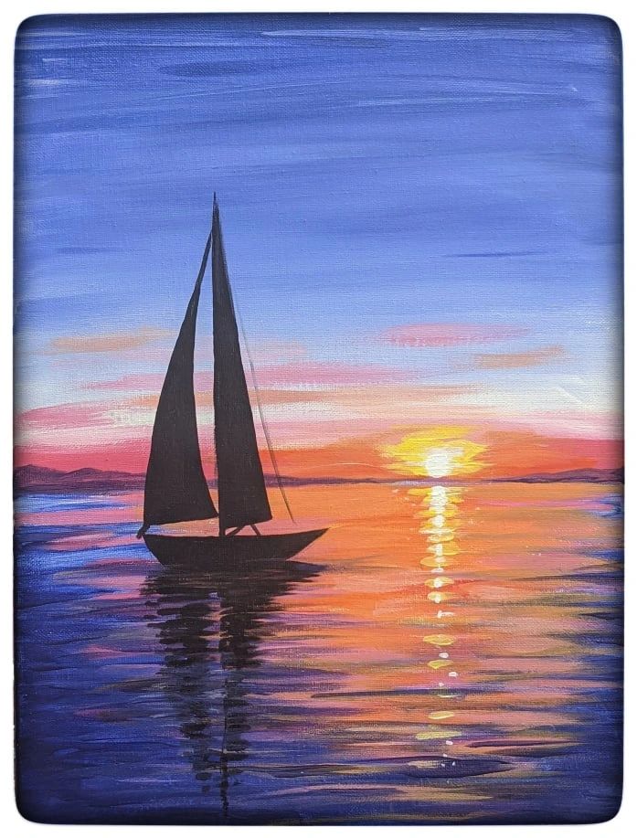 Sailing Away Painting Kit, with Online Tutorial