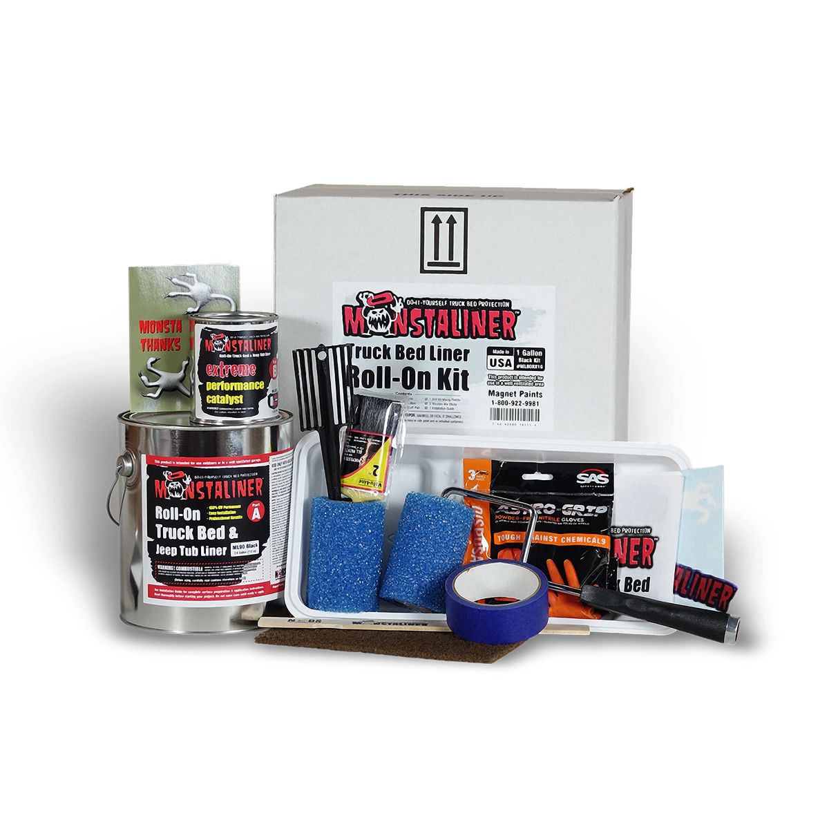 1-Gallon *BLACK* Roll-On Kit