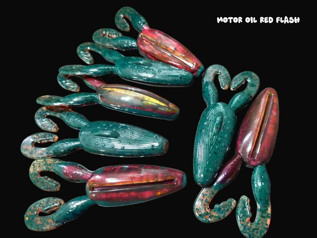 4" TOPWATER ATOMIC TOAD-STYLE FROG- TWO TONE COLOR OPTIONS (Set 2)!!!