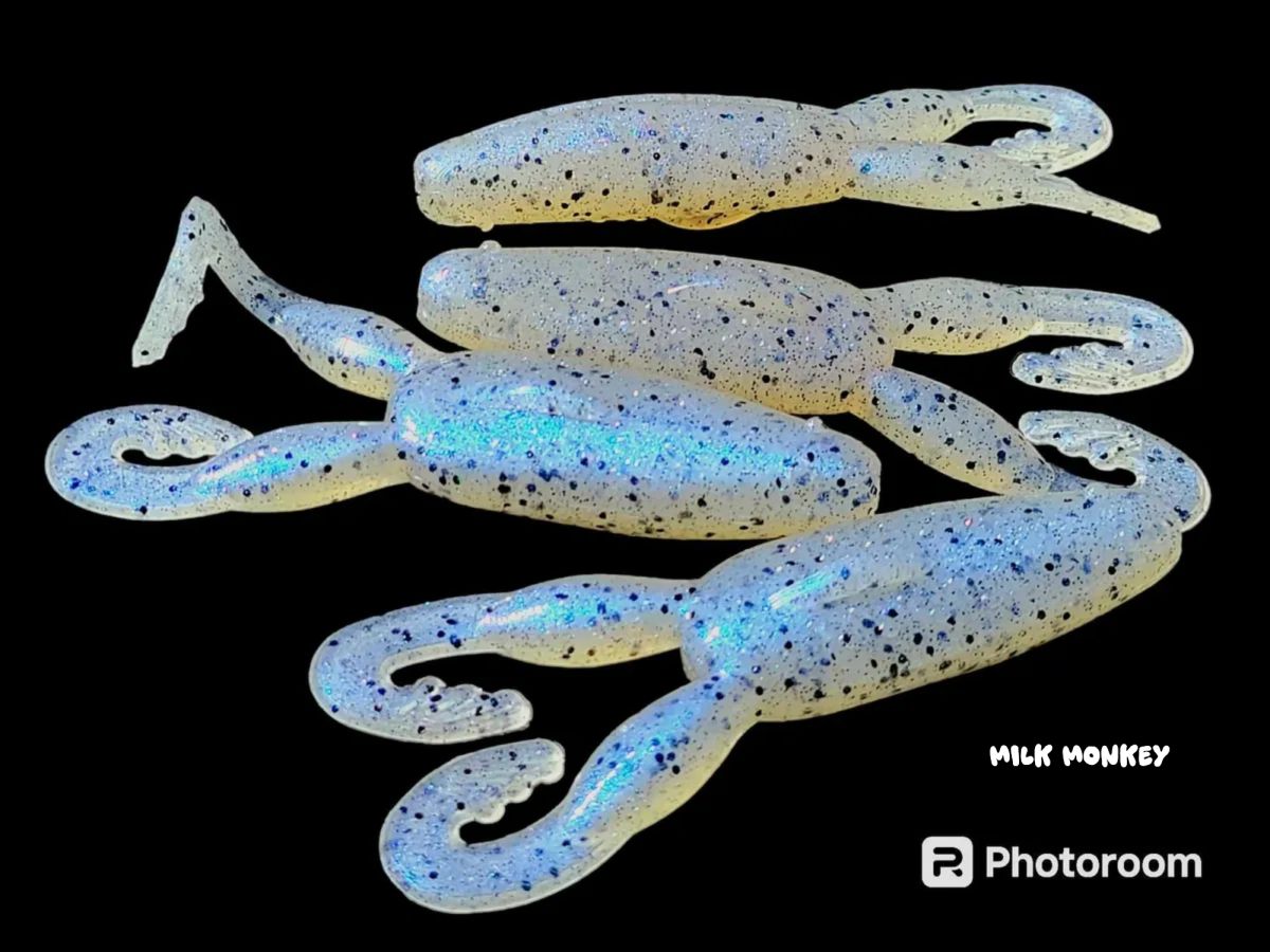 4" TOPWATER ATOMIC TOAD-STYLE FROG, FLOATING, CUSTOM MADE FISHING BAITS!